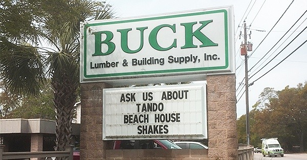 Beach House Shake is now available at Buck Lumber in Charleston, SC